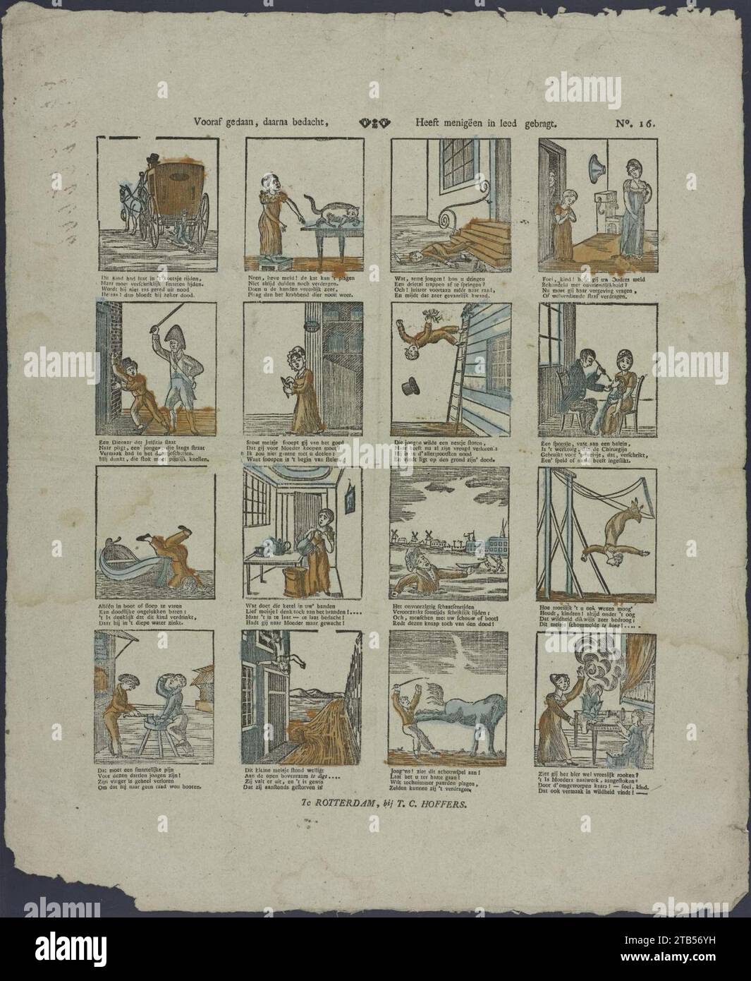 Vooraf gedaan, daarna bedacht, Heeft menigëen in leed gebragt ...