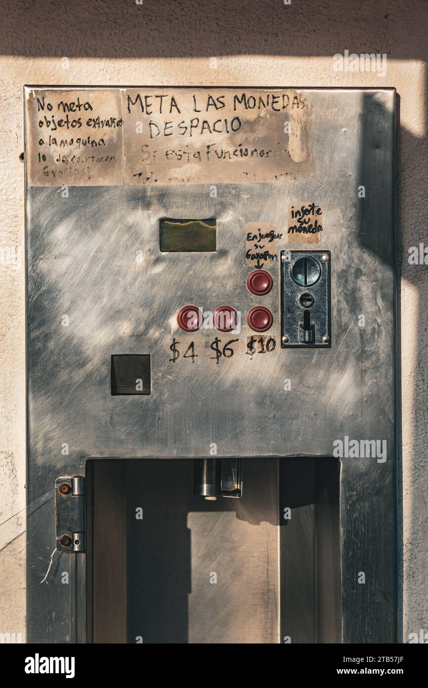 water vending machine, Playa del Carmen, Quintana Roo, noon, sharp ...