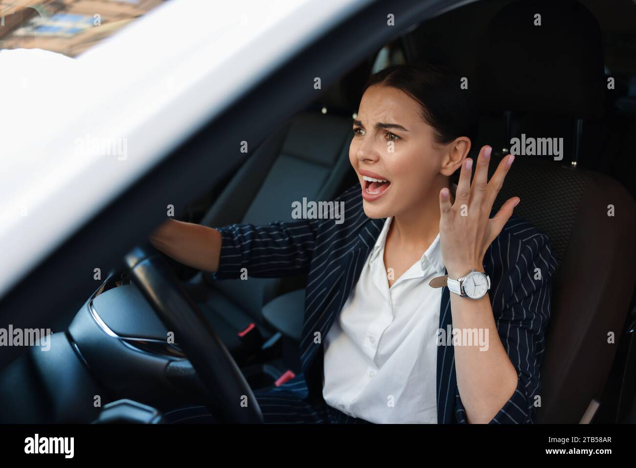 Screaming in the car hi-res stock photography and images - Alamy