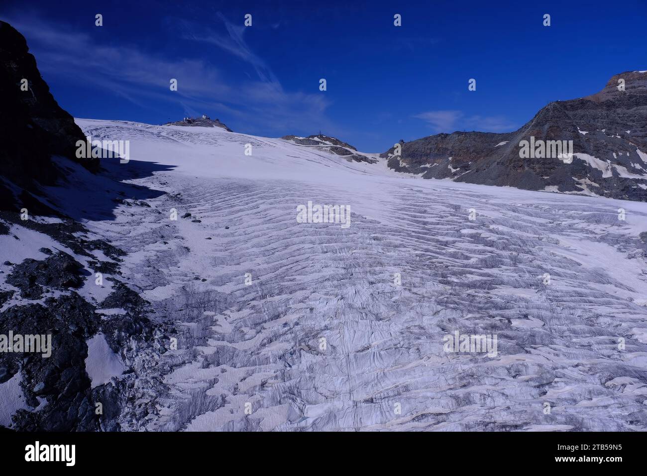 Theodulgletscher (Theodul Glacier) on Matterhorn Glacier Paradise cable ...