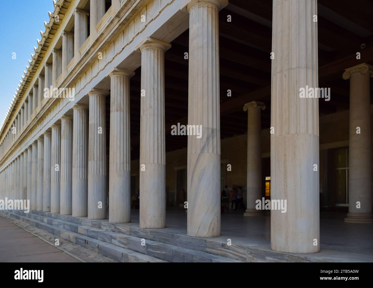 Stoa of Attalus, in the city of Athens, Greece Stock Photo - Alamy