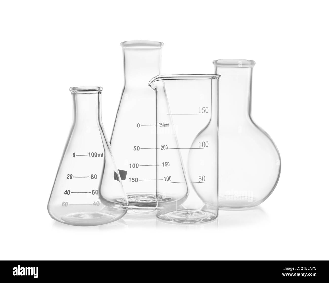Laboratory glassware flasks beaker isolated hi-res stock photography ...
