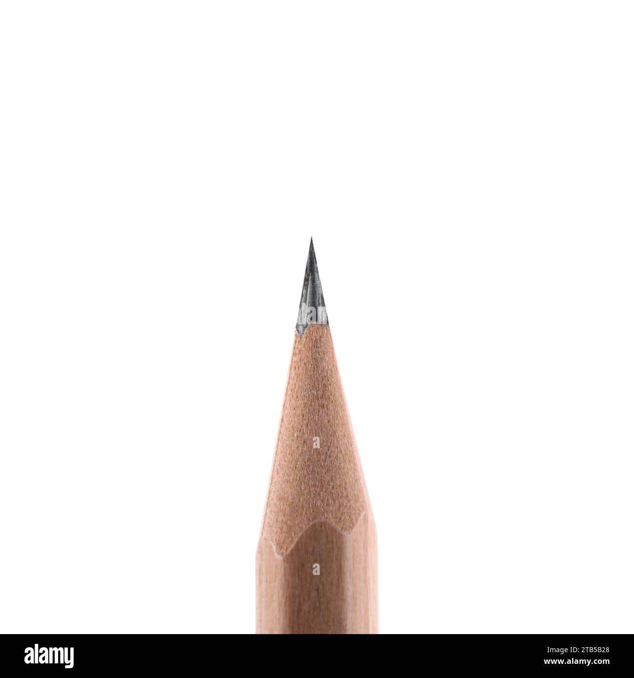 One sharp graphite pencil isolated on white Stock Photo - Alamy