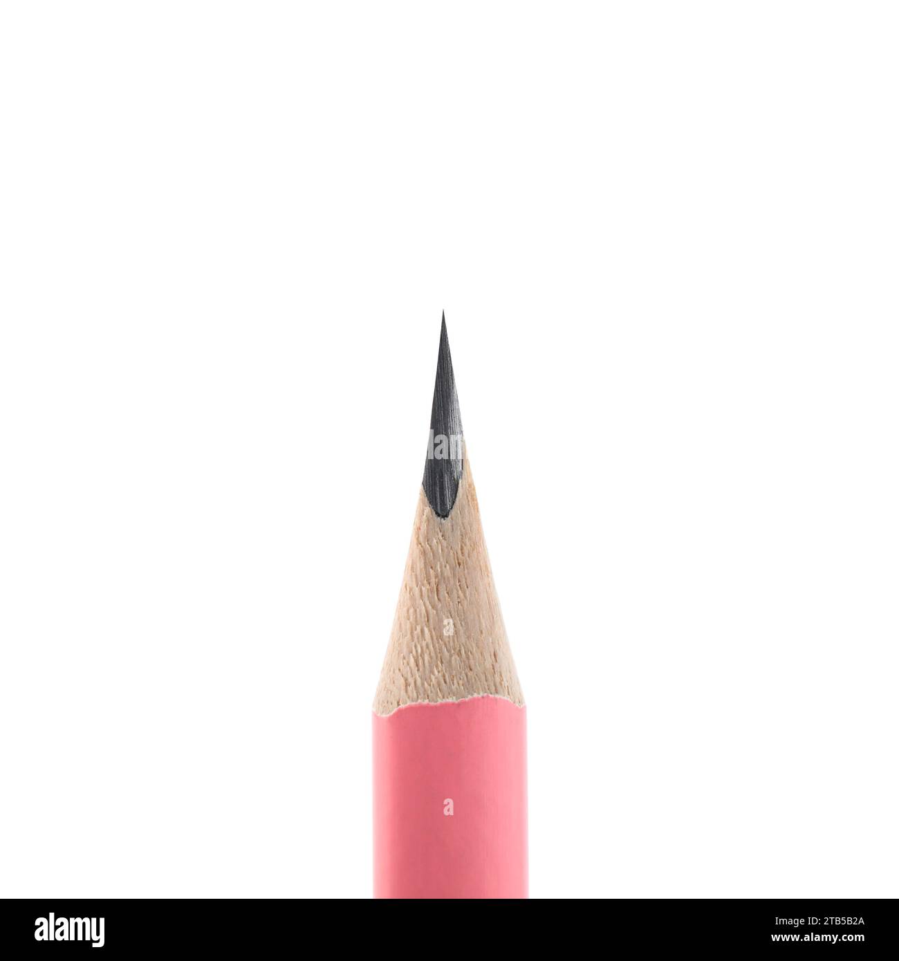 One sharp graphite pencil isolated on white Stock Photo - Alamy