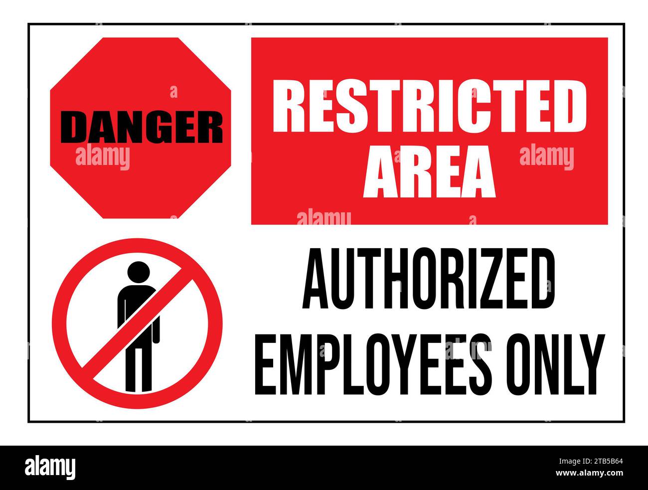 Sign with text Restricted Area Authorized Employees Only on white ... Sign with text Restricted Area Authorized Employees Only on white ...