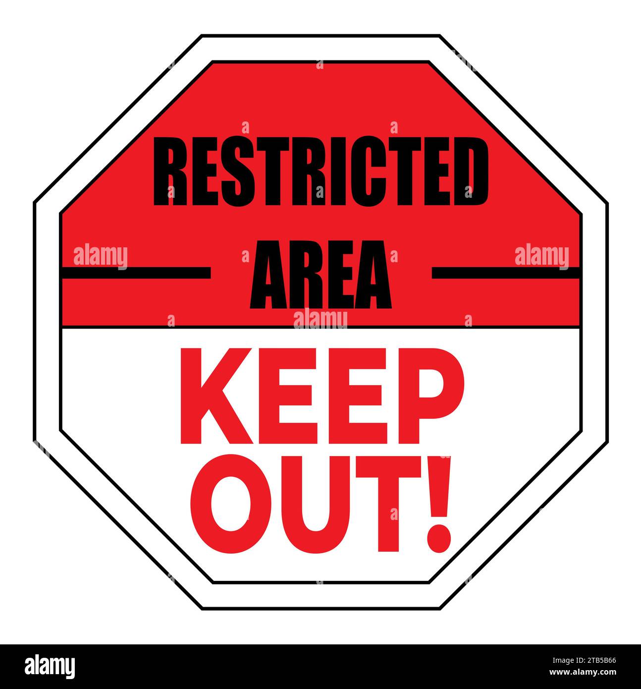 Keep out no entry Cut Out Stock Images & Pictures - Alamy