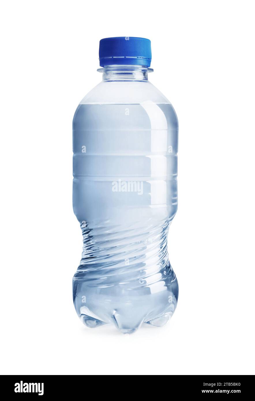 One plastic bottle with fresh water isolated on white Stock Photo - Alamy