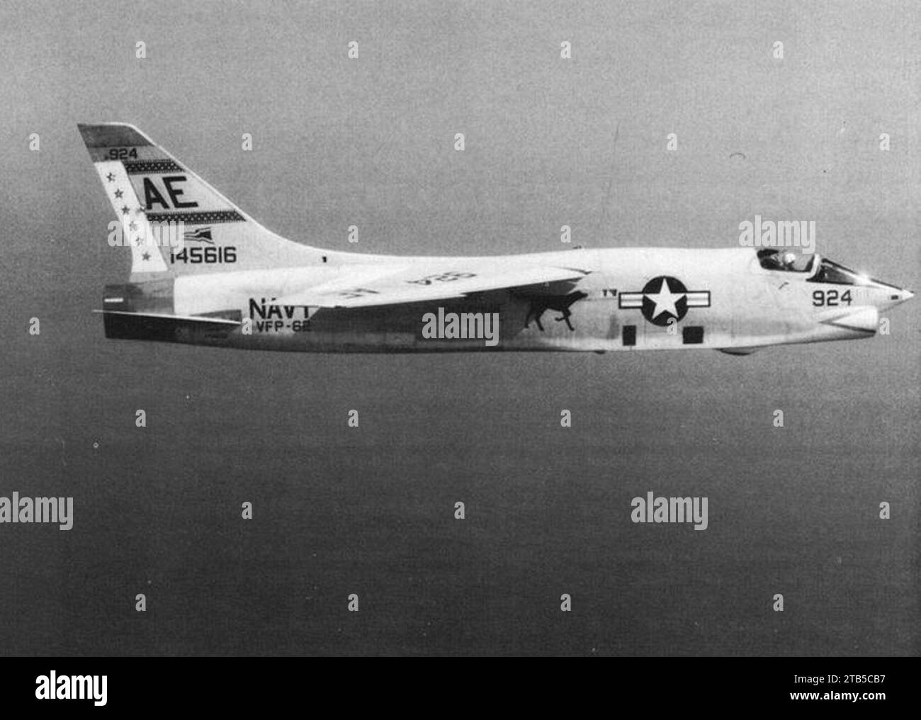Vought RF-8A Crusader of VFP-62 in flight, in 1964 Stock Photo - Alamy
