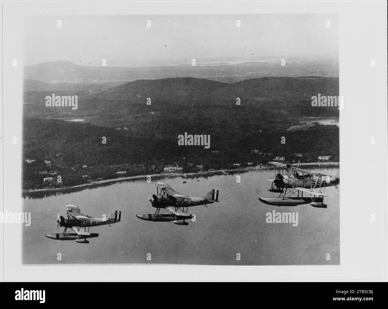 Vought O2U-1 floatplanes Scouting Squadron Five Stock Photo - Alamy