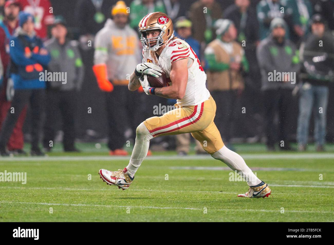 San Francisco 49ers tight end George Kittle (85) in action during the ...