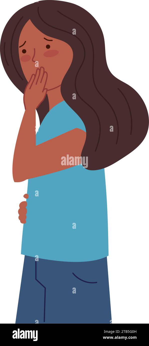 Girl feeling nauseous hi-res stock photography and images - Alamy