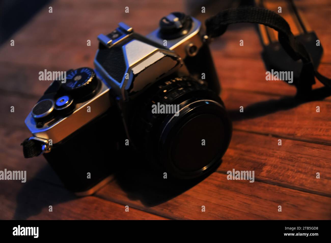 vintage camera that still uses film media, manual operation and very ...