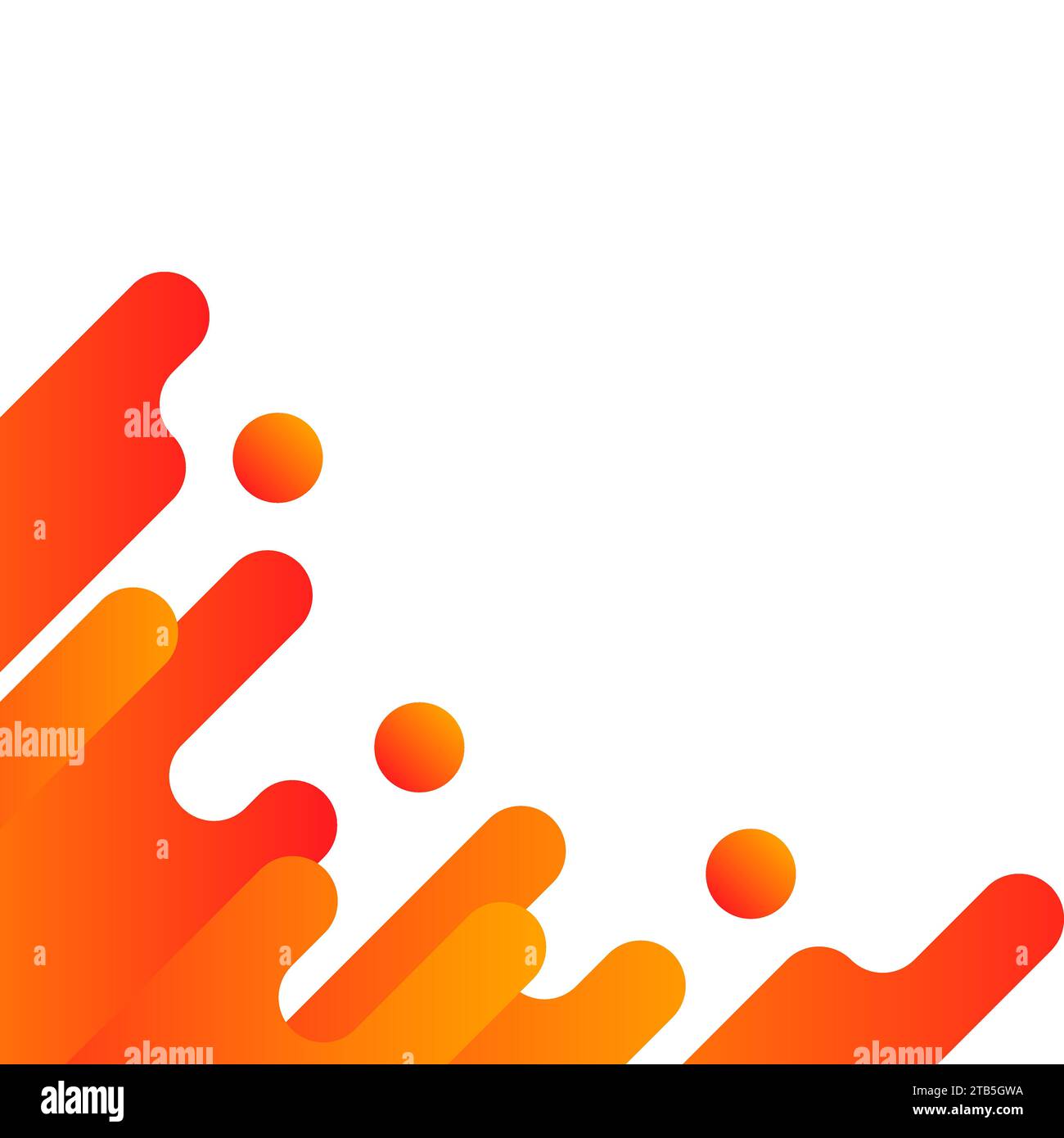 Rounded lines shapes in diagonal rhythm dynamic composition. Geometric ...