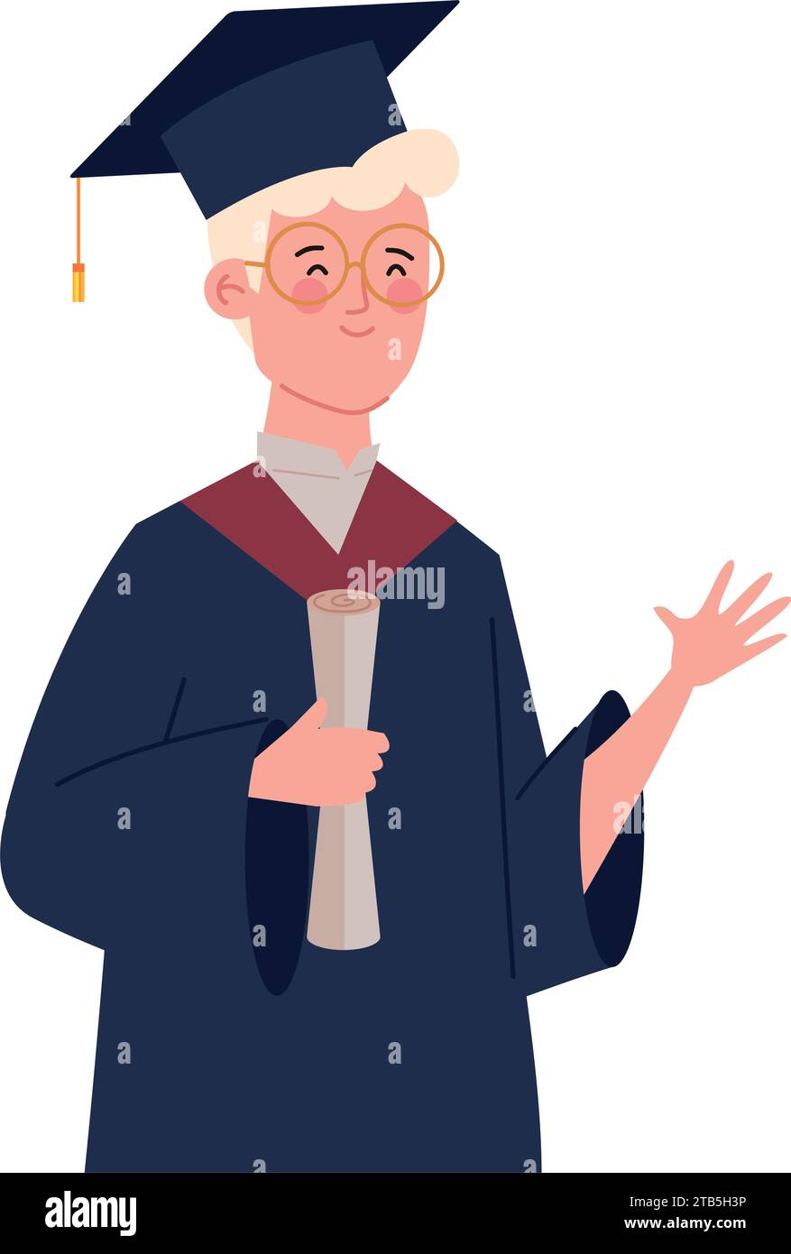 graduation event student happy Stock Vector Image & Art - Alamy