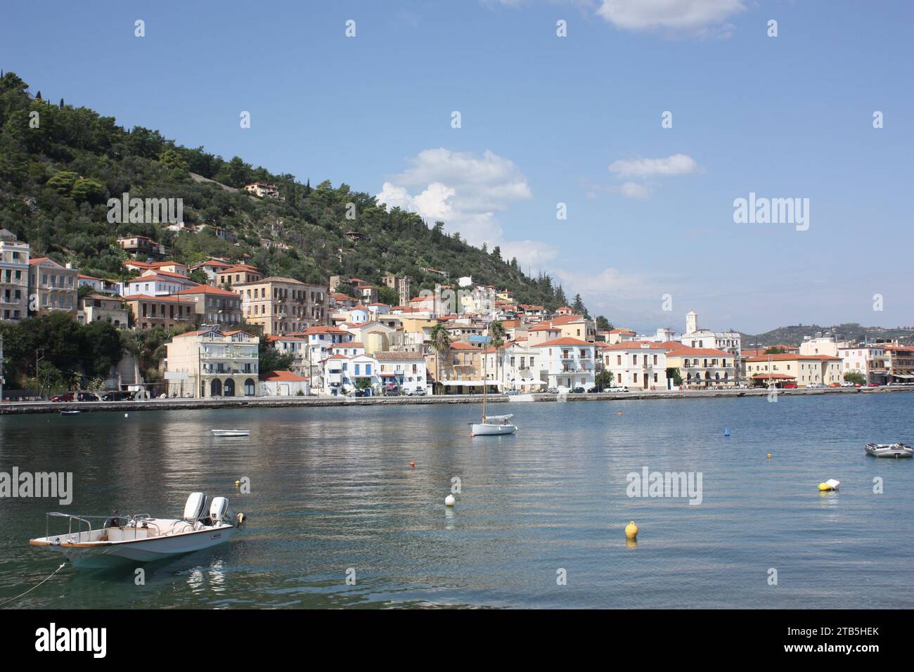 Boats in the harbour at Gytheio, Peloponnese, Greece Stock Photo - Alamy