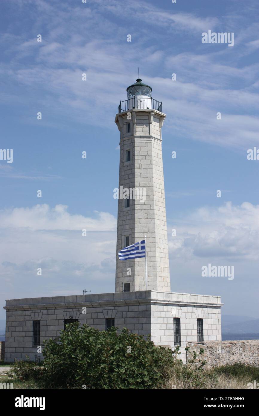 The lighthouse at Gytheio, Peloponnese, Greece Stock Photo - Alamy