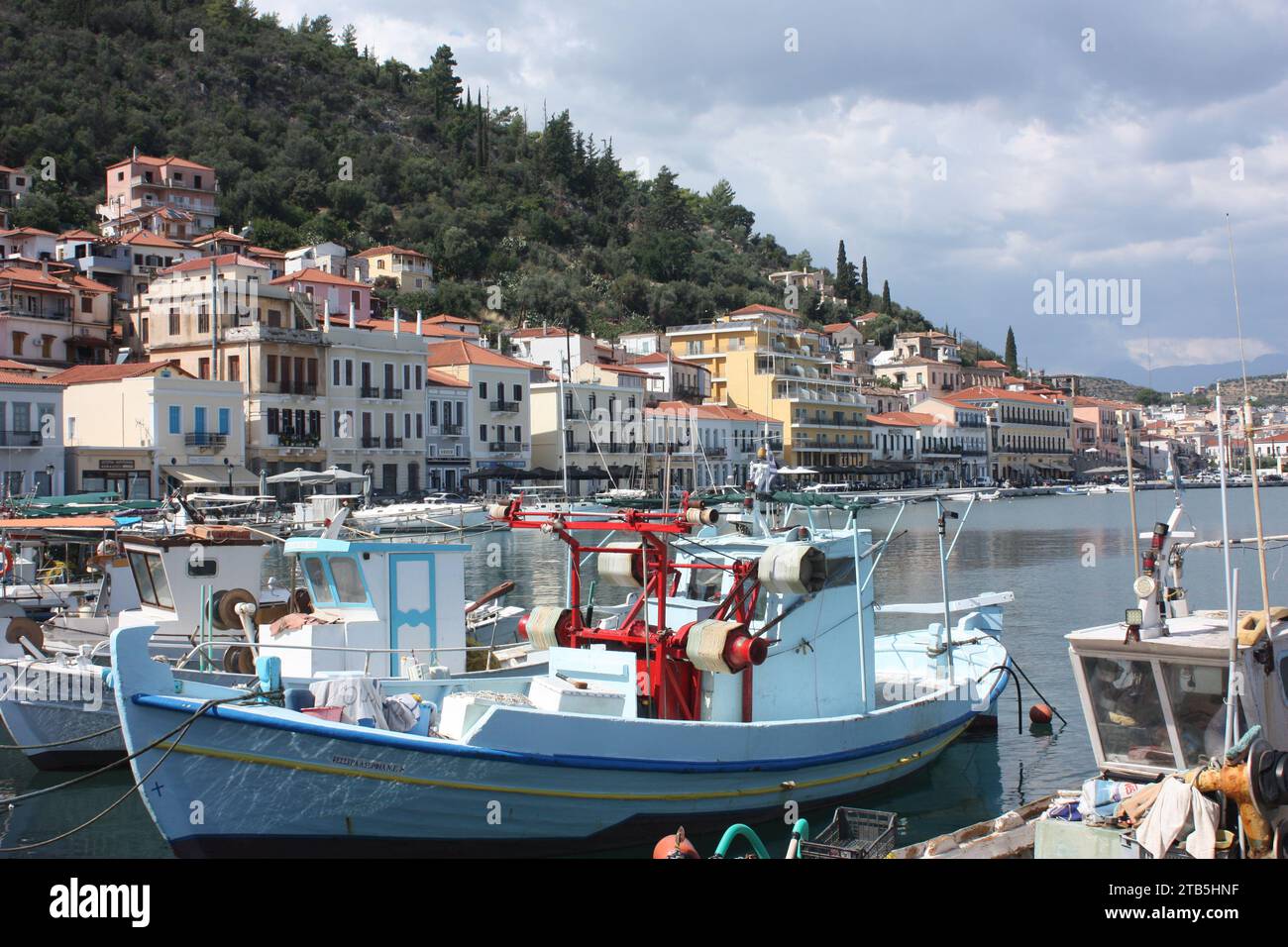 Boats in the harbour at Gytheio, Peloponnese, Greece Stock Photo - Alamy