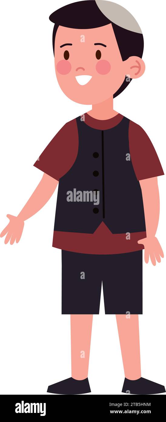 jewish boy happy Stock Vector Image & Art - Alamy