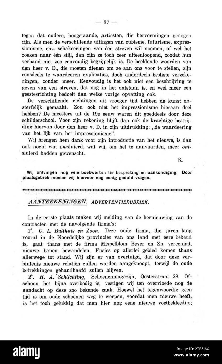 Vrije Arbeid vol 004 no 002 p 037 Stock Photo - Alamy