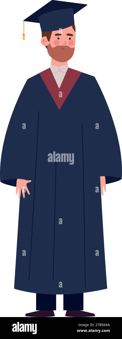 graduation event man character Stock Vector Image & Art - Alamy