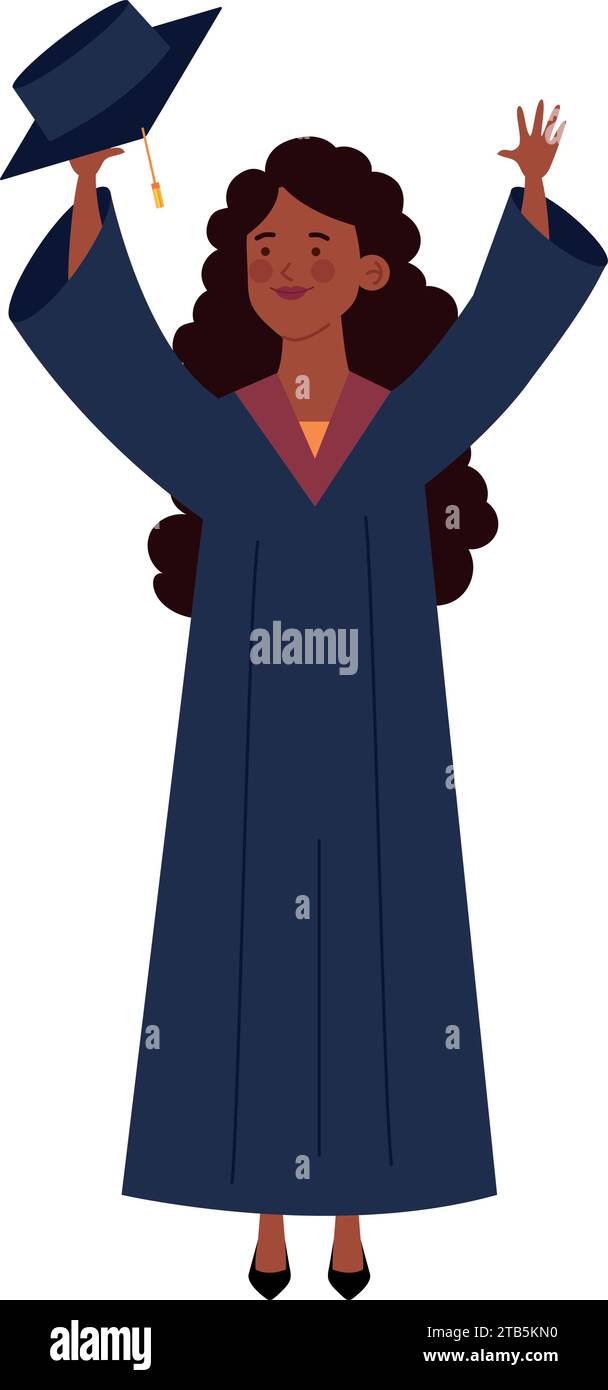 graduation event woman student Stock Vector Image & Art - Alamy