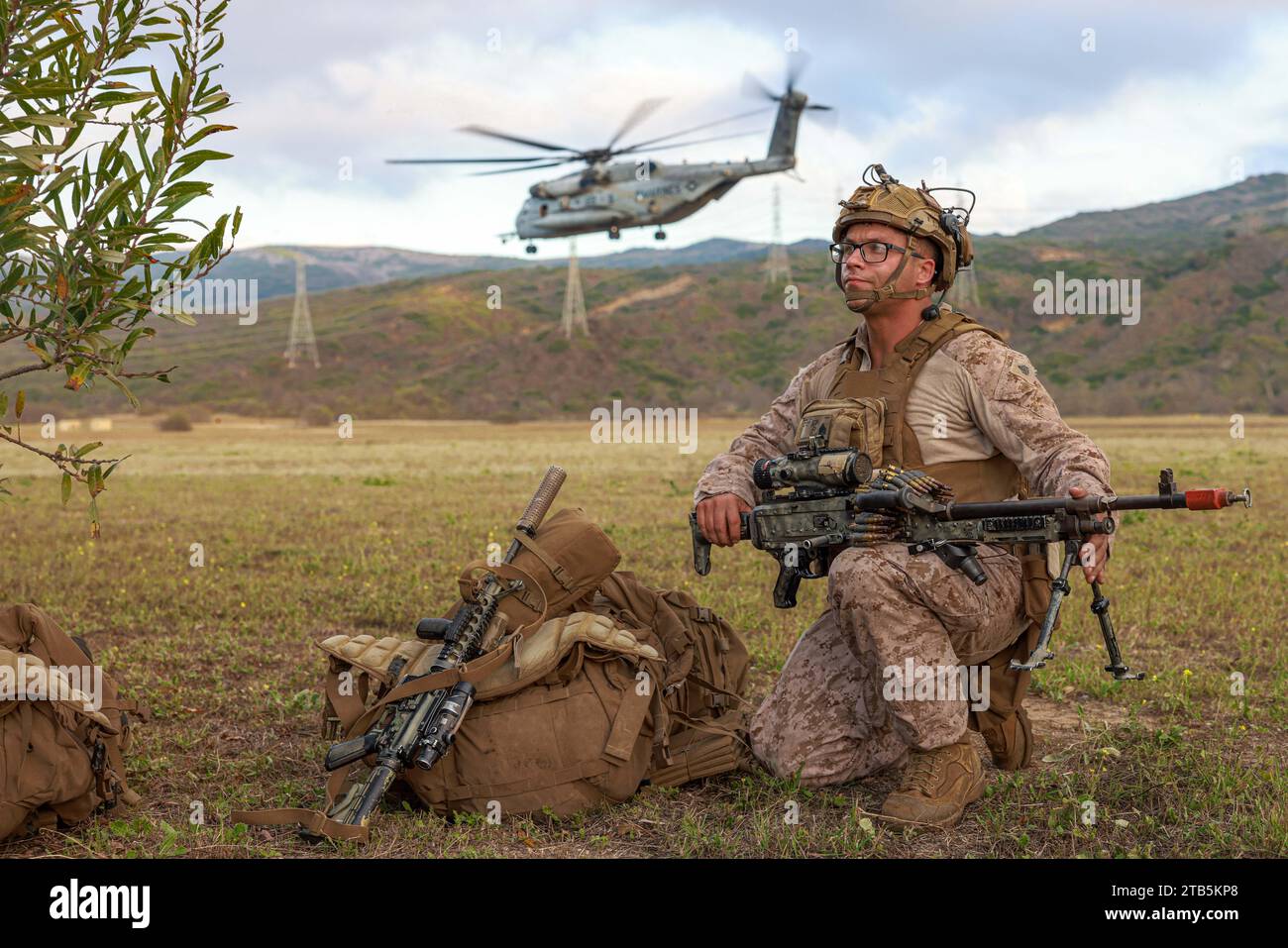 U.S. Marine Corps Sgt. Sebastian Bugaj, a machine gunner assigned to ...