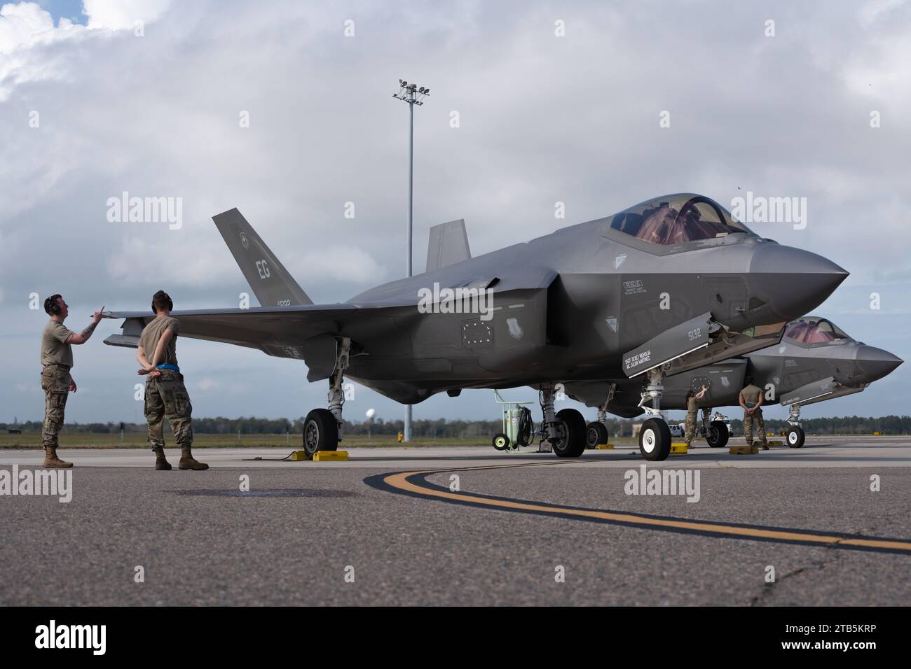 Airmen assigned to the 33rd Aircraft Maintenance Squadron prepare F-35A ...