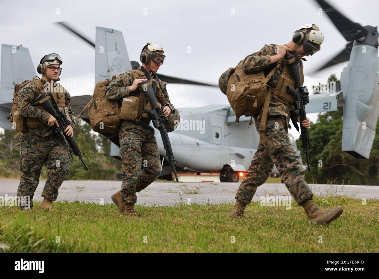 U.S. Marines with Marine Aviation Logistics Squadron (MALS) 36 ...