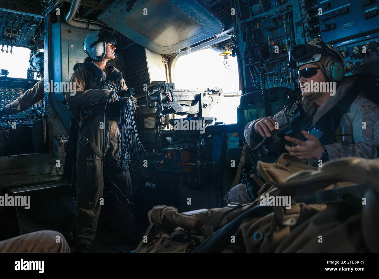 U.S. Marine Corps Gunnery Sgt. Joseph Priore, right, the company ...