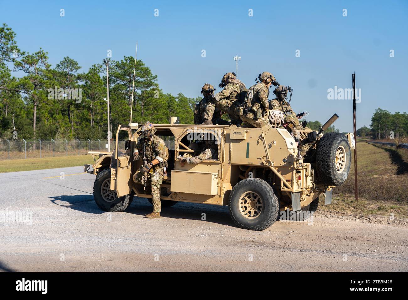 U.S. Soldiers with 7th Special Forces Group (Airborne) conduct a raid ...