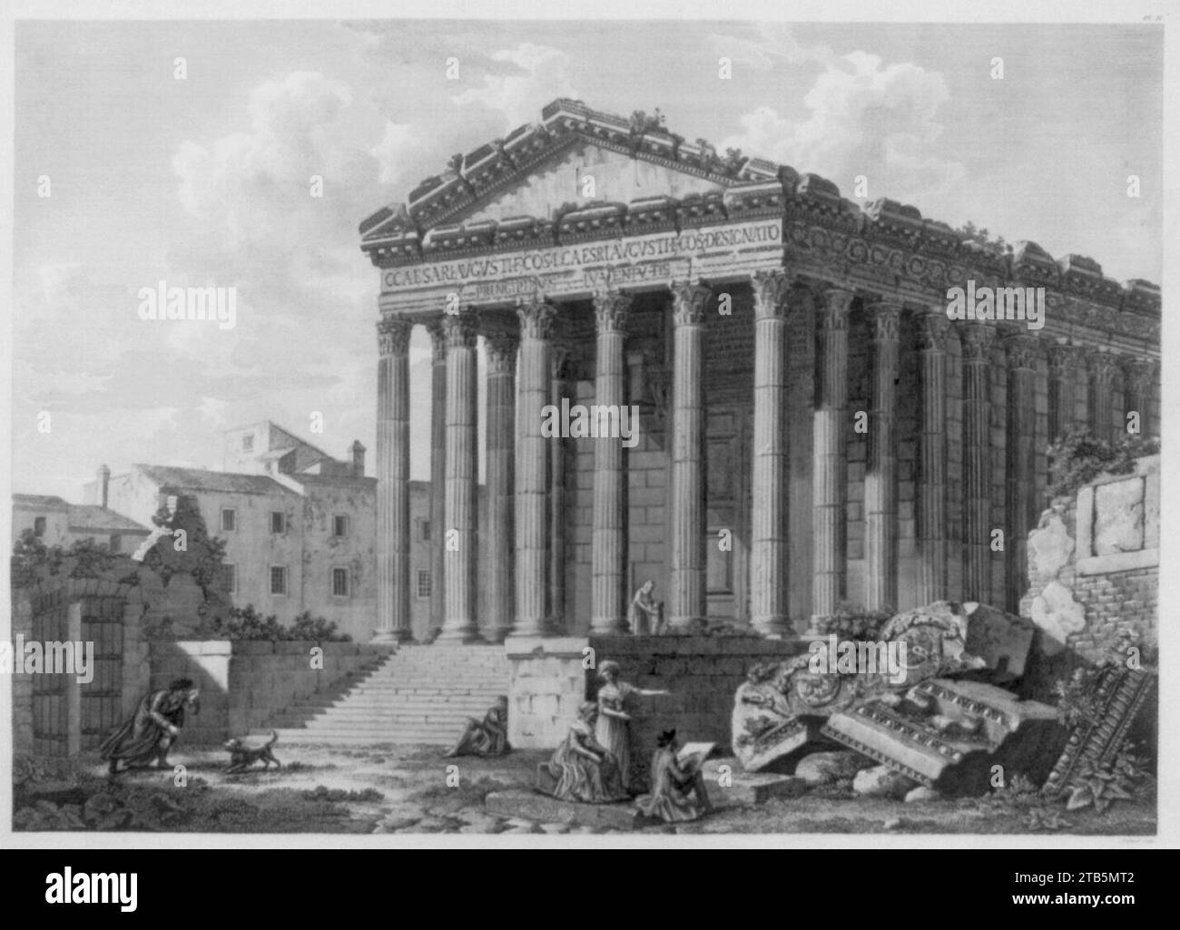 Vue de l'exteriere de Maison Guareé Stock Photo - Alamy