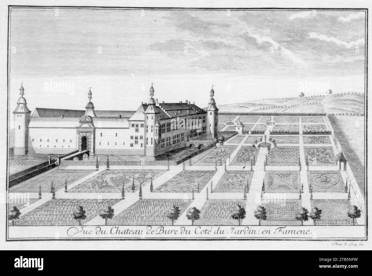 Vue du chateau de Black and White Stock Photos & Images - Alamy