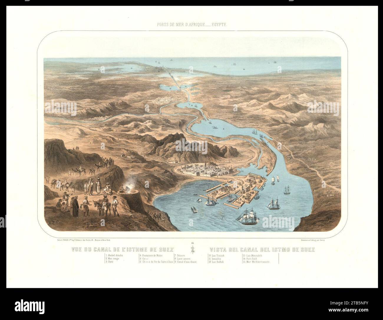 Vue du Canal de l'Isthme de Suez (FL33127543 2370217 Stock Photo - Alamy
