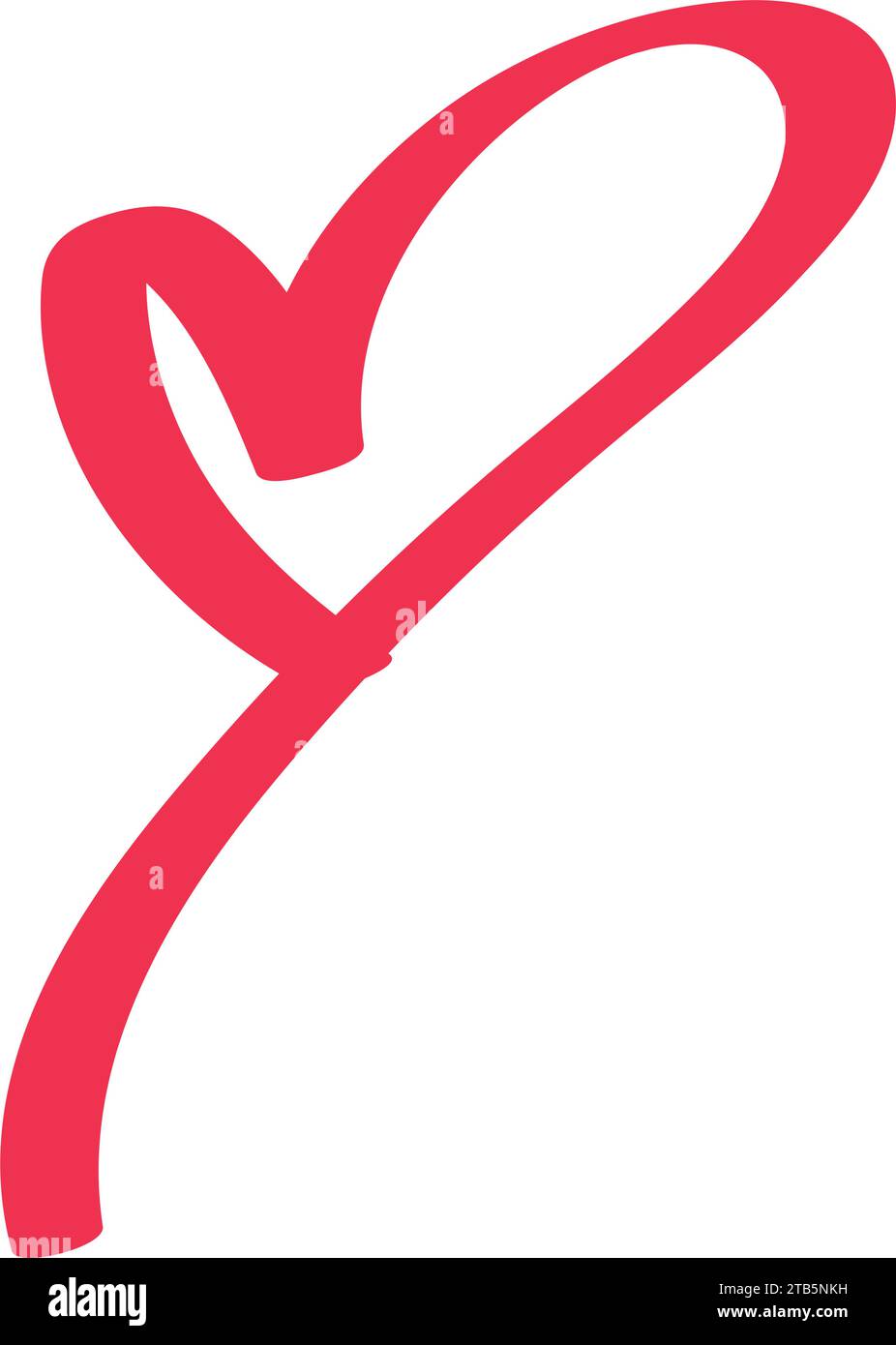 scribbled heart illustration Stock Vector Image & Art - Alamy