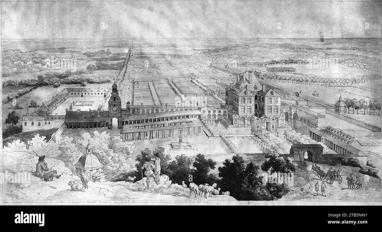 Vue du chateau de Black and White Stock Photos & Images - Alamy