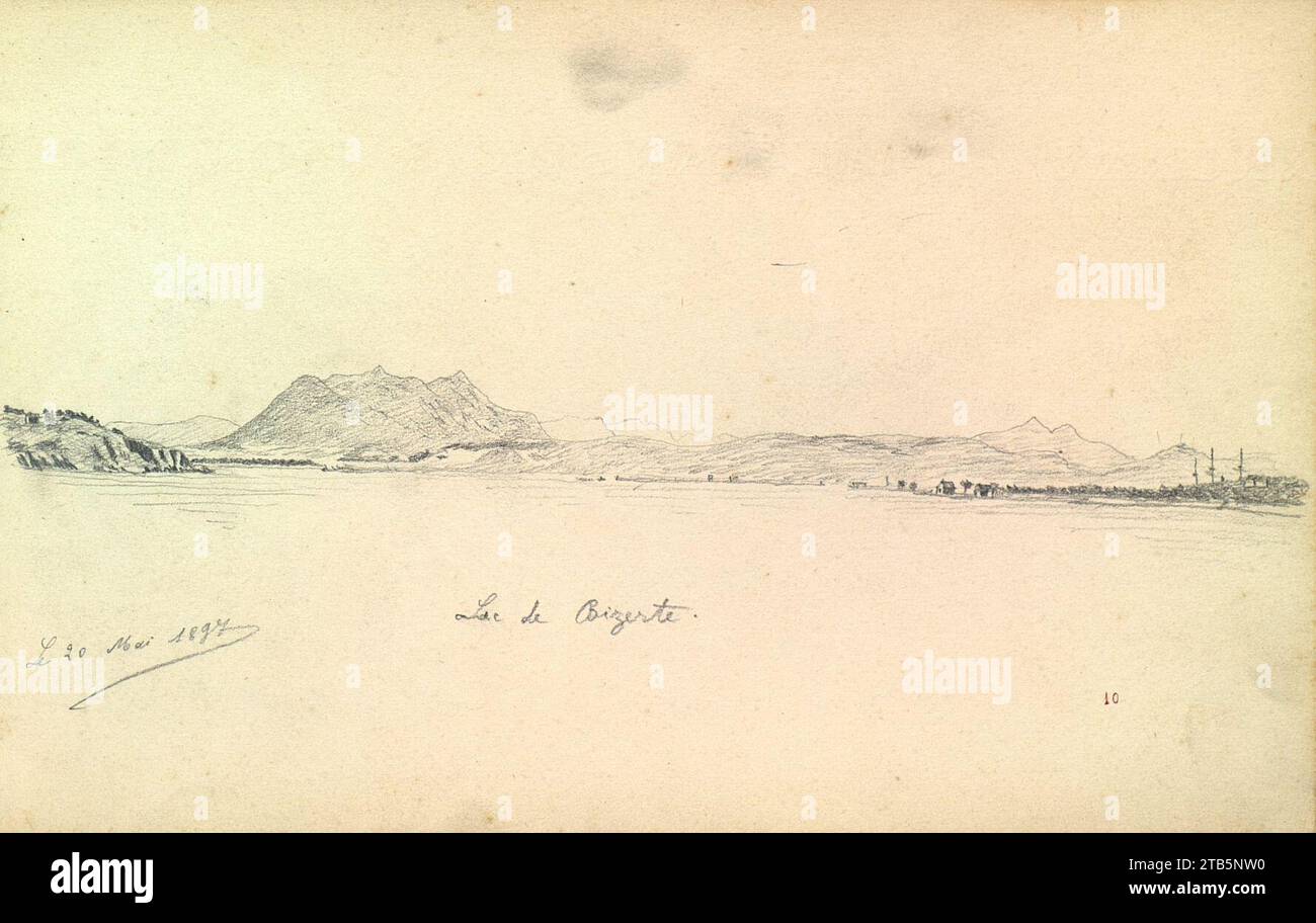 Vue du lac de Bizerte Stock Photo - Alamy