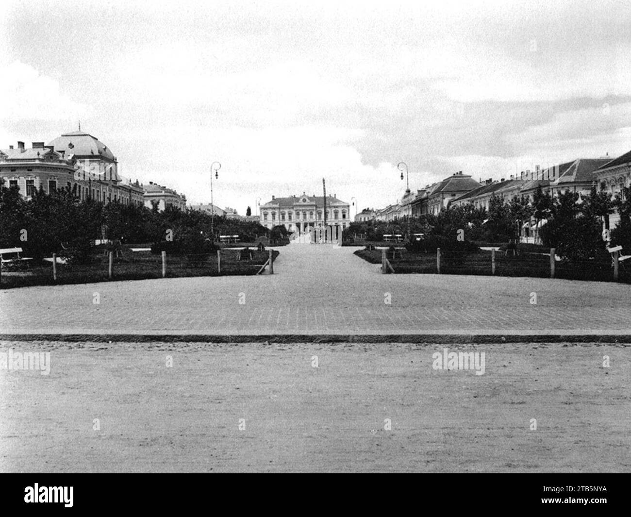 Vue du Parc de Turn Severin Stock Photo - Alamy