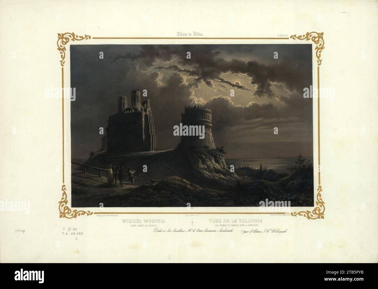 Vues de la Volhynie, les ruines du chateau-fort a Ostrogue Stock Photo ...