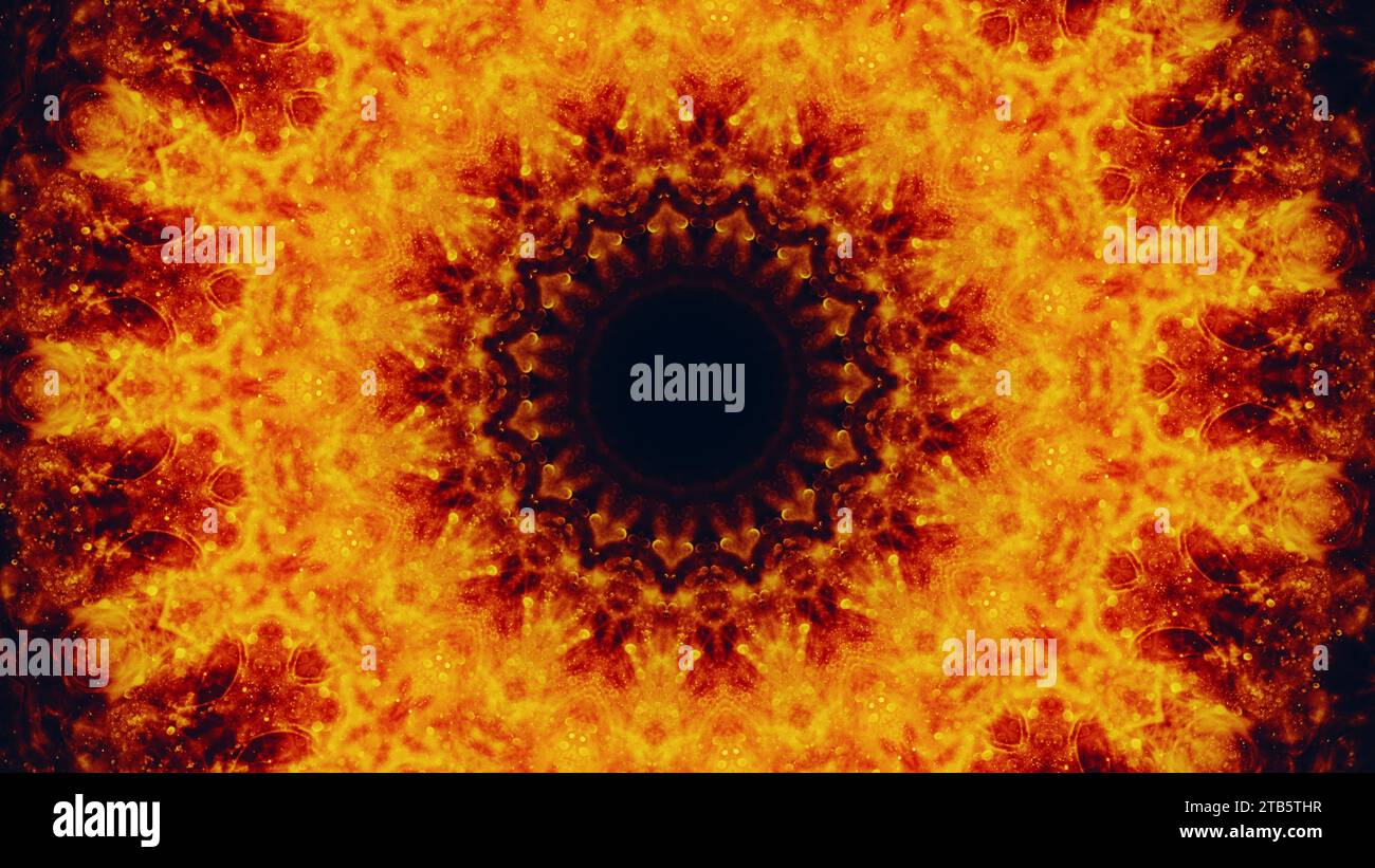 Glitter mandala shiny kaleidoscope red heat frame Stock Photo - Alamy