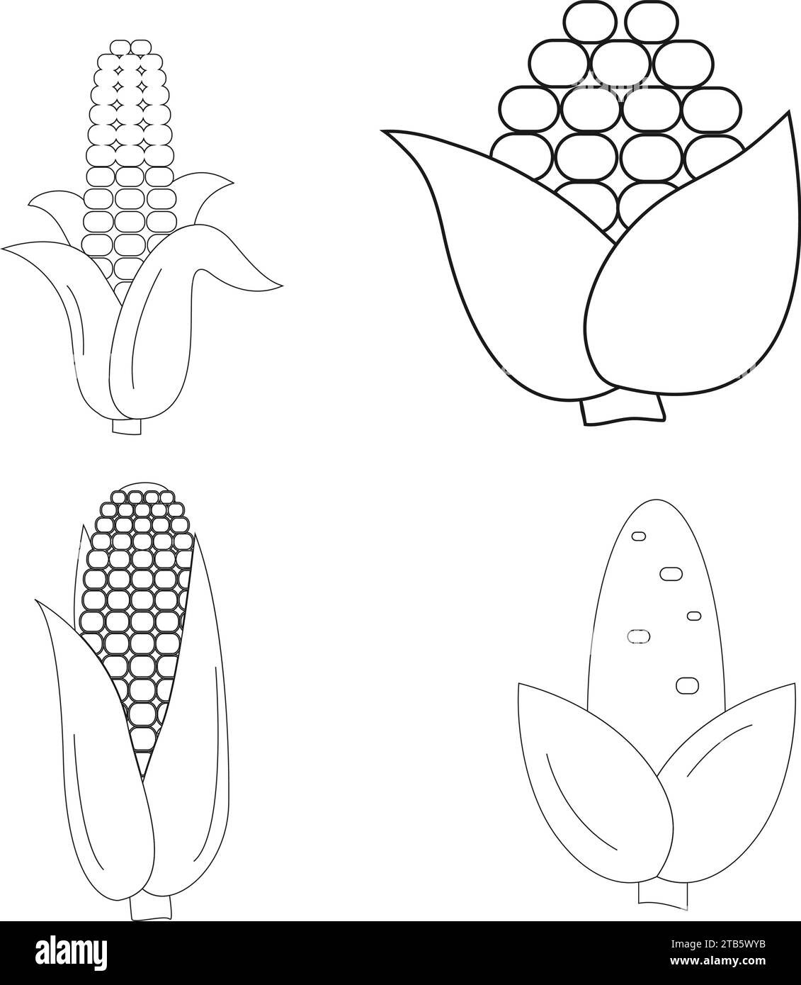 Corn icon vector illustration logo design Stock Vector Image & Art - Alamy