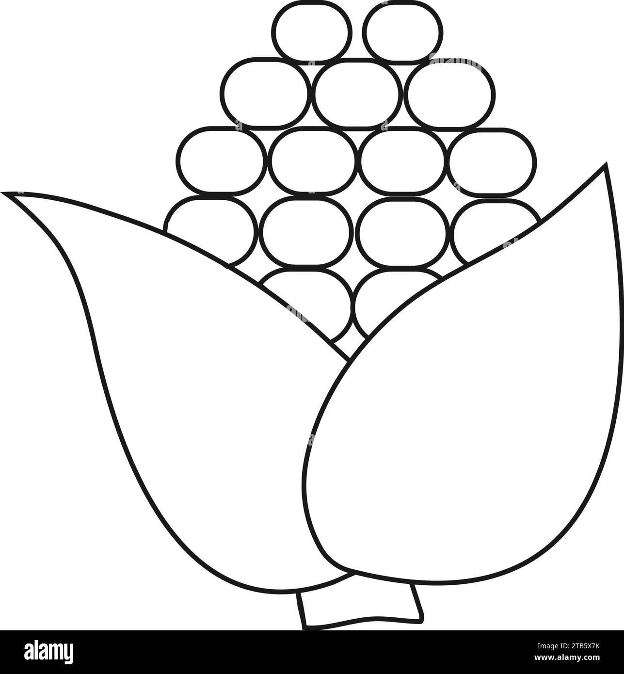 Vegetables vector logo fresh food Black and White Stock Photos & Images - Alamy