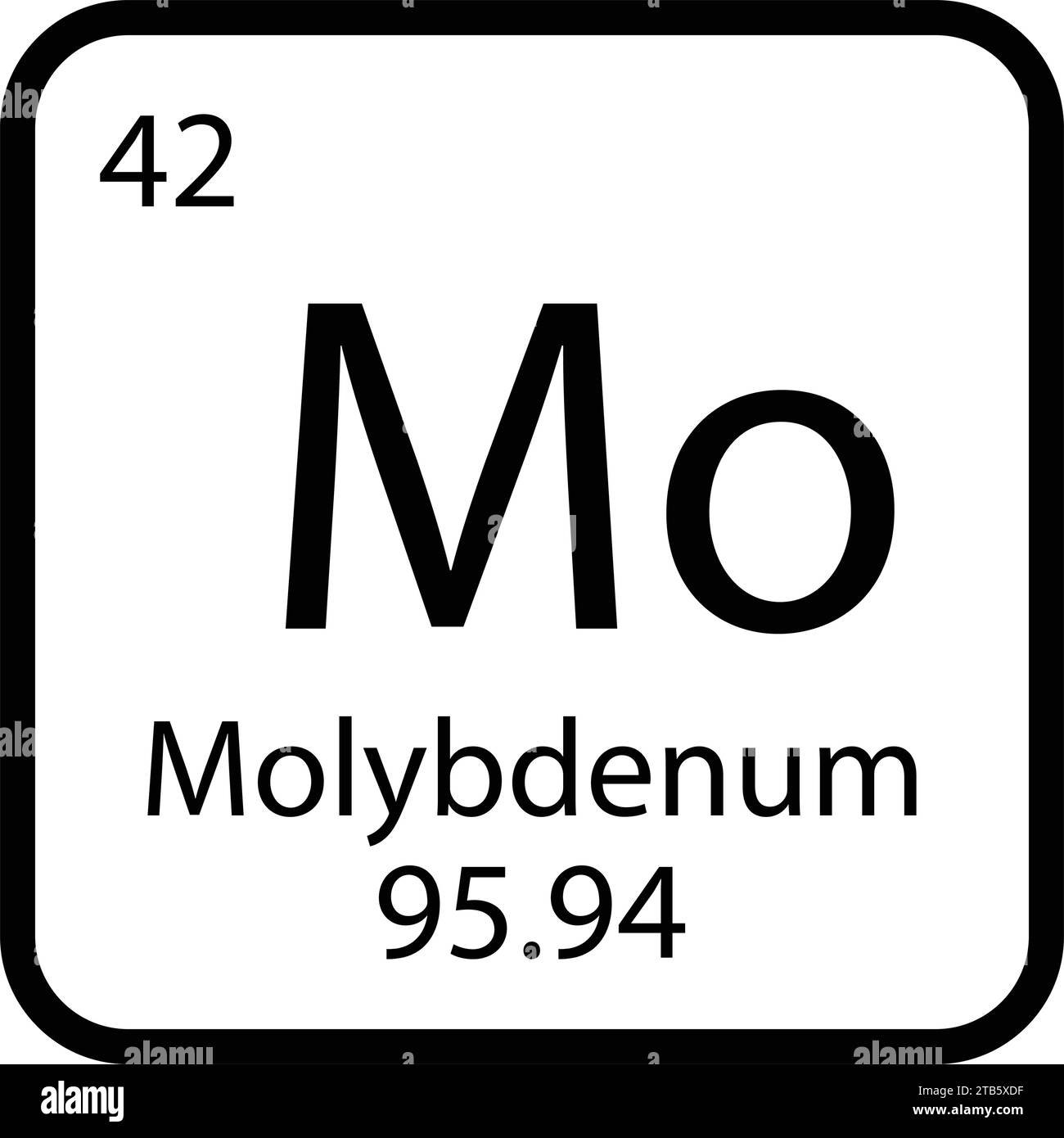 Molybdenum symbol Stock Vector Images - Alamy