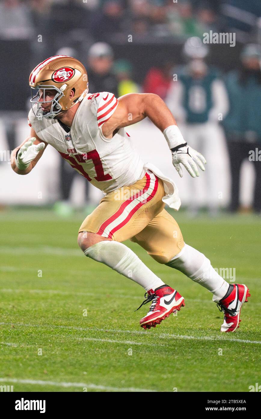 San Francisco 49ers defensive lineman Nick Bosa (97) in action during ...