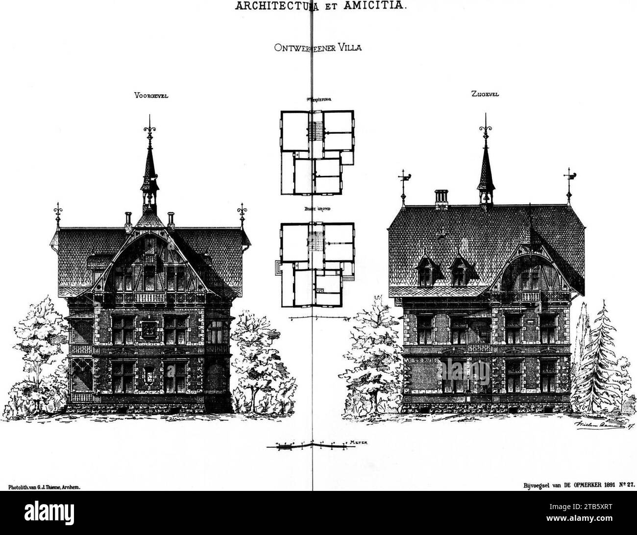 W. Camman design for a villa 0 Stock Photo - Alamy