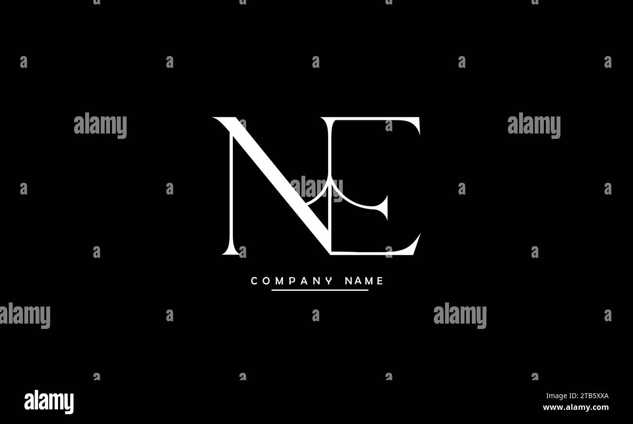 NE, EN Abstract Letters Logo Monogram Stock Vector Image & Art - Alamy