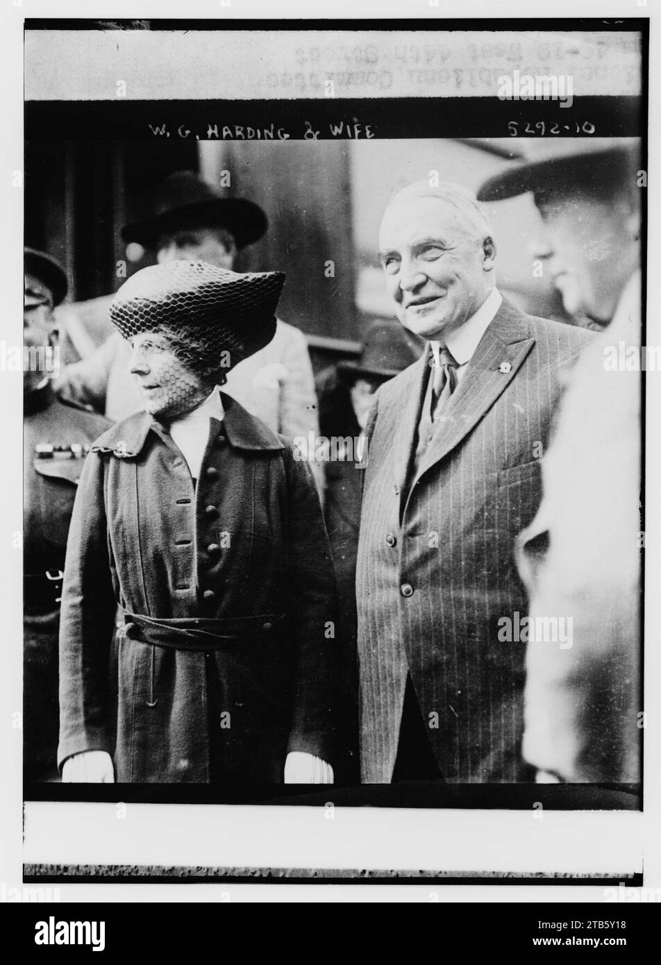 W. G. Harding & wife Stock Photo - Alamy
