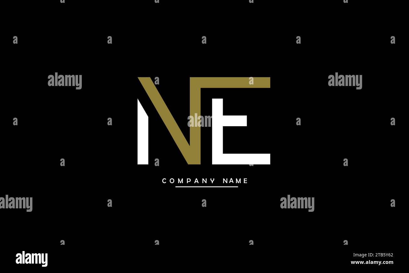 NE, EN Abstract Letters Logo Monogram Stock Vector Image & Art - Alamy