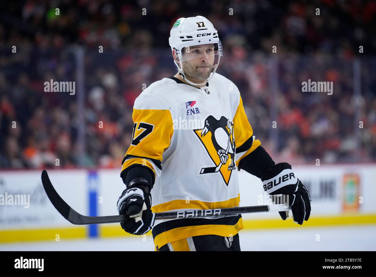 Pittsburgh Penguins' Bryan Rust plays during an NHL hockey game, Monday ...