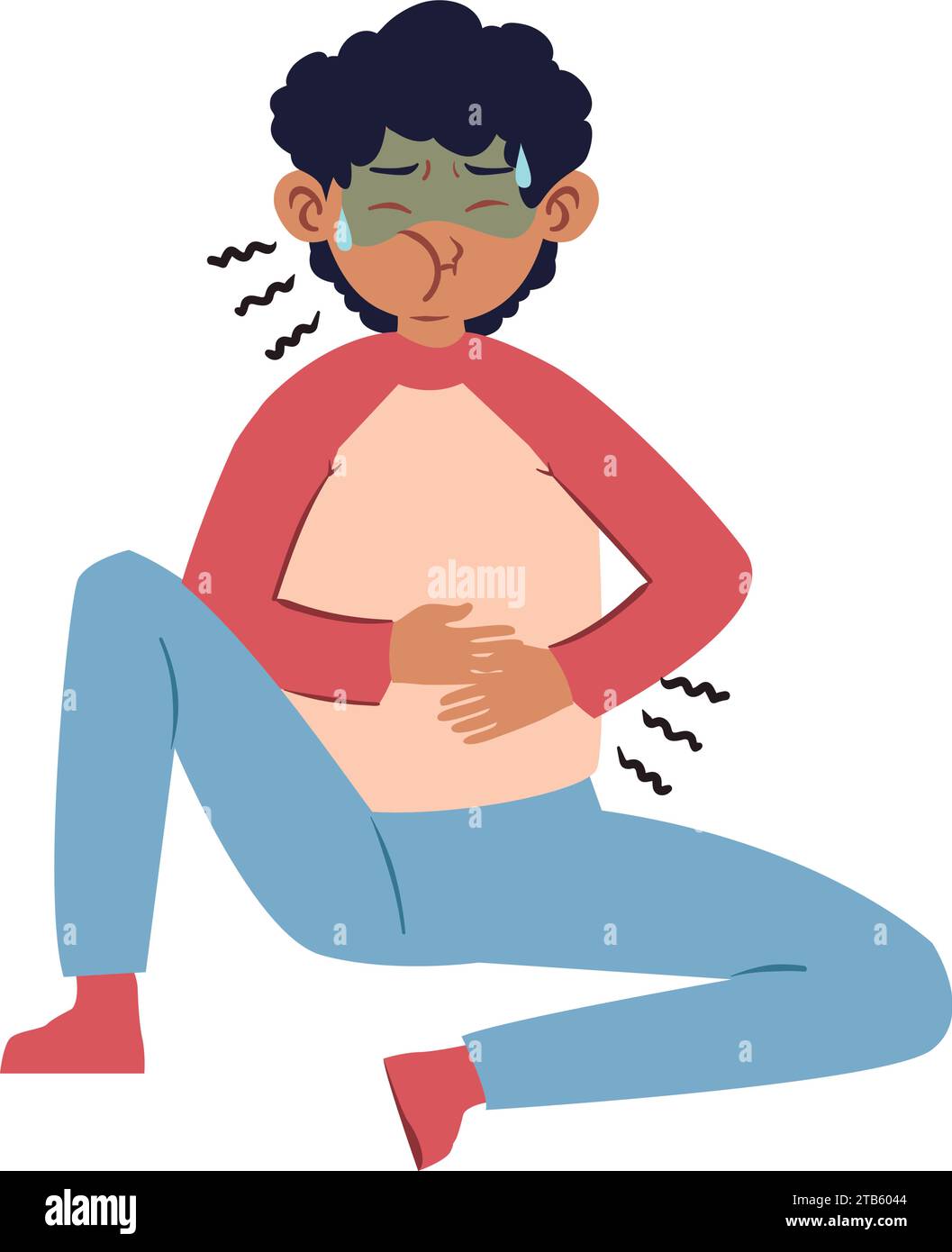 Child vomit Stock Vector Images - Alamy