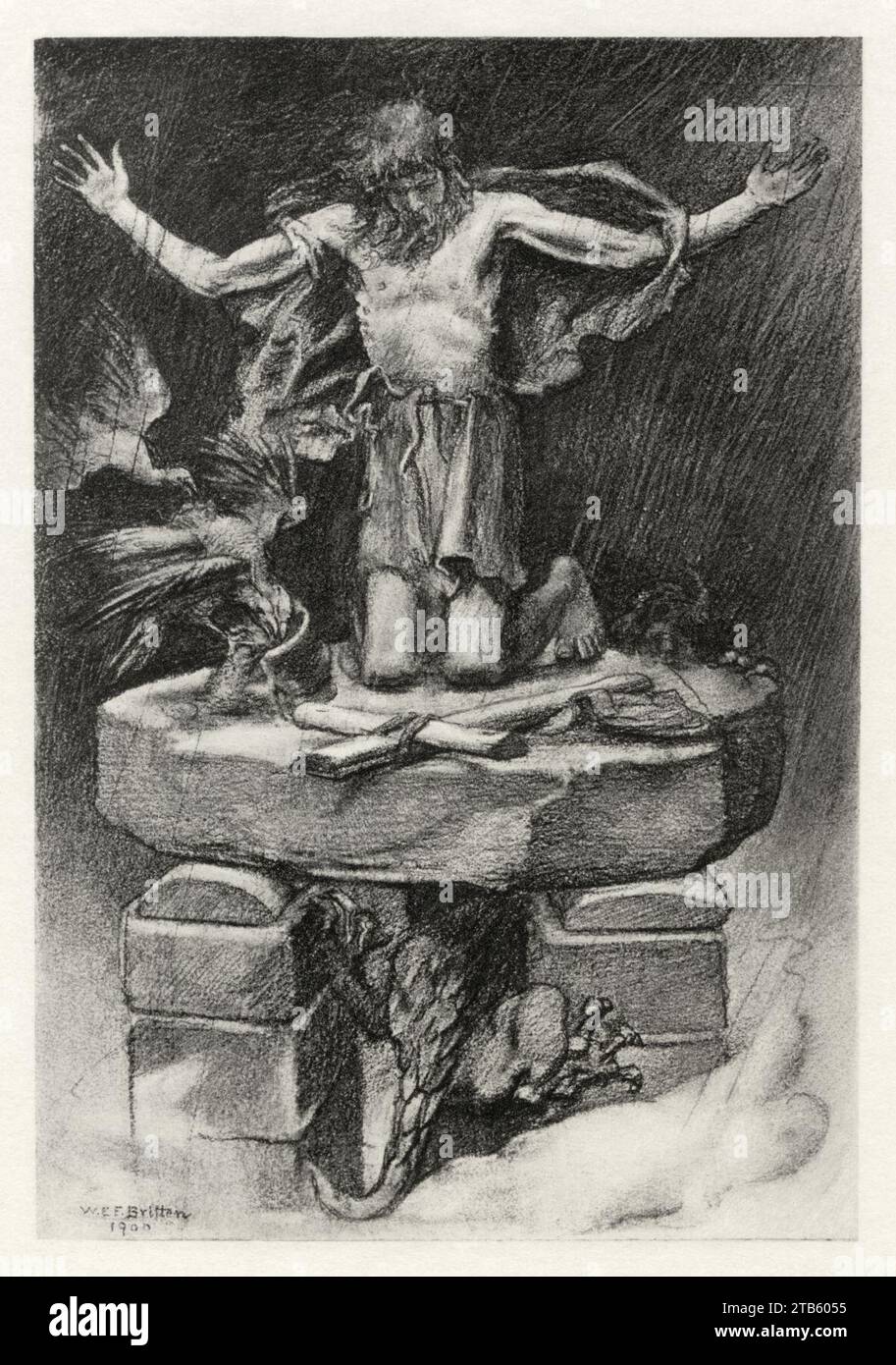 W.E.F. Britten - Alfred, Lord Tennyson - St. Simeon Stylites Stock ...